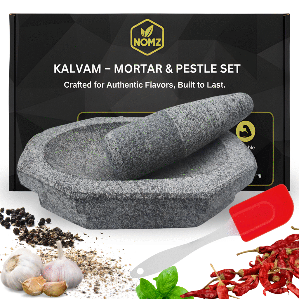 Large Block Stone Mortar & Pestle (2 Cup) – NOMZ